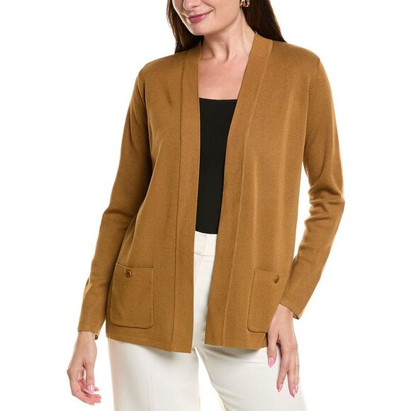 Anne Klein | Sweaters | Anne Klein Womens Malibu Cardigan Brown | Poshmark